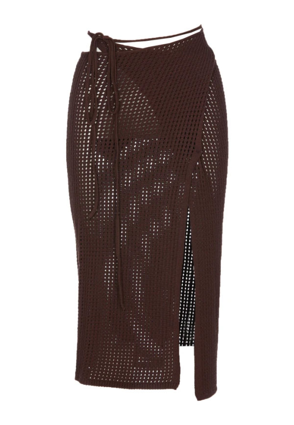 Stickade bruna kjolar dam (2025) • Rea med upp till 70% | Alissa