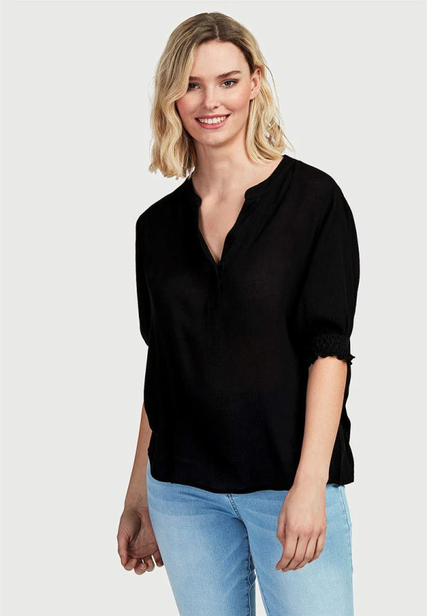 Blusar med ärmar med smock dam (2025) • Köp online. Upp till -70% | Alissa