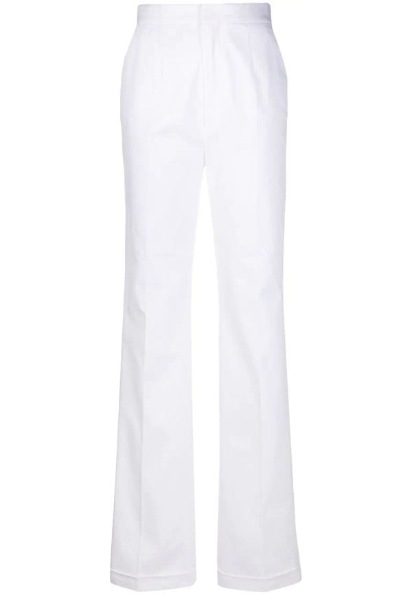 Vita byxor med hög midja dam (2025) • Rea med upp till 70% | Alissa