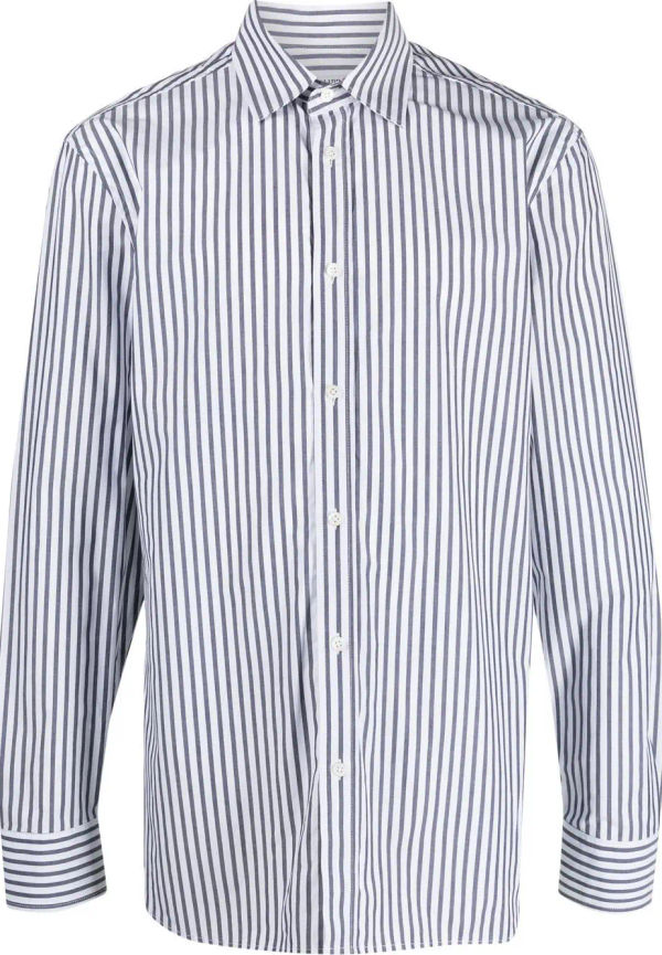 Randiga skjortor med ärmar med krage herr (2025) • Nu upp till 55% rea ...