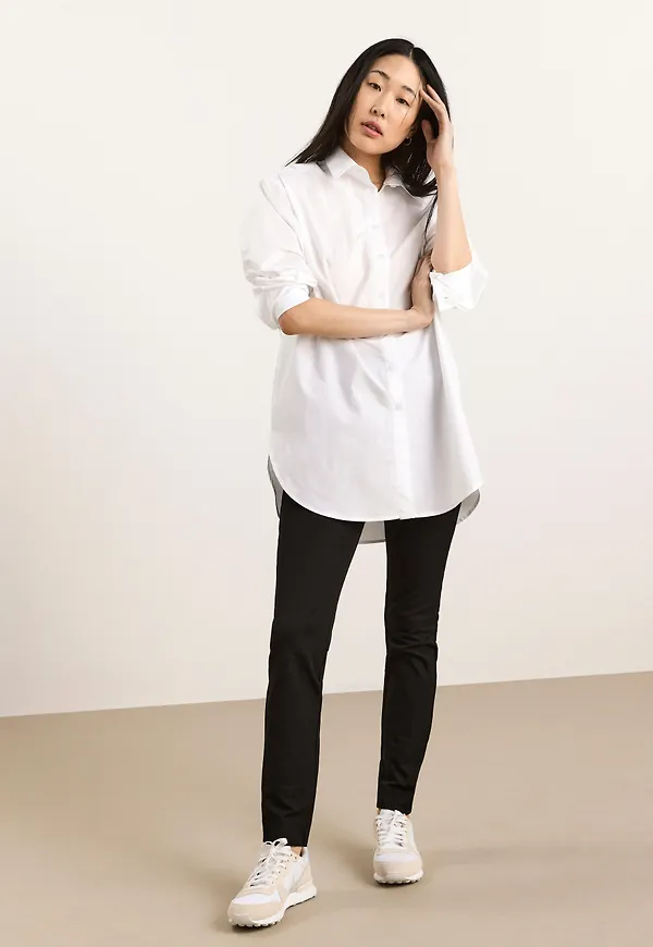 Svarta slim fit bomullsbyxor dam (2026) • Nu upp till 50% rea | Alissa