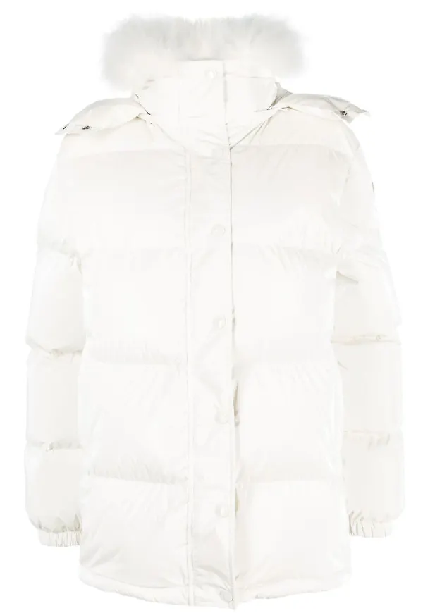 Fodrade Moncler jackor med långa ärmar dam (2026) • Nu upp till 0% rea ...