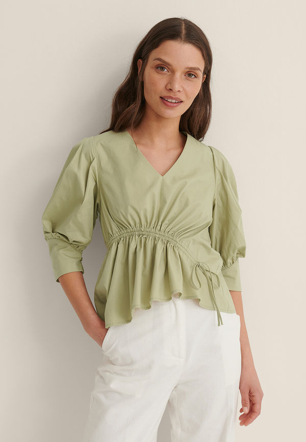 Kortärmade gröna blusar dam (2025) • Rea med upp till 53% | Alissa