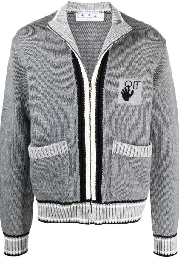 Stickade gråa koftor herr (2025) • Nu upp till 50% rabatt | Alissa