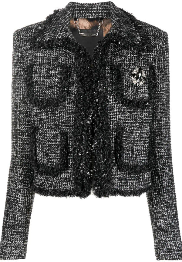 Philipp Plein jackor med långa ärmar med krage dam (2025) • Rea med upp ...