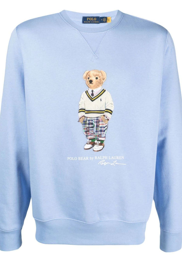 Blåa Polo Ralph Lauren tröjor med motiv herr (2024) • Få upp till 53% ...