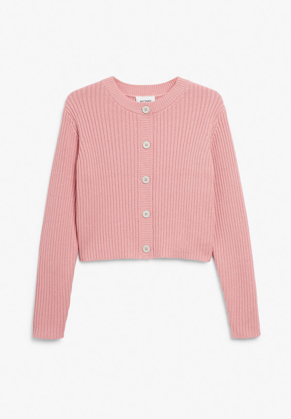 Stickade rosa cardigans dam (2025) • Nu upp till 70% rabatt | Alissa