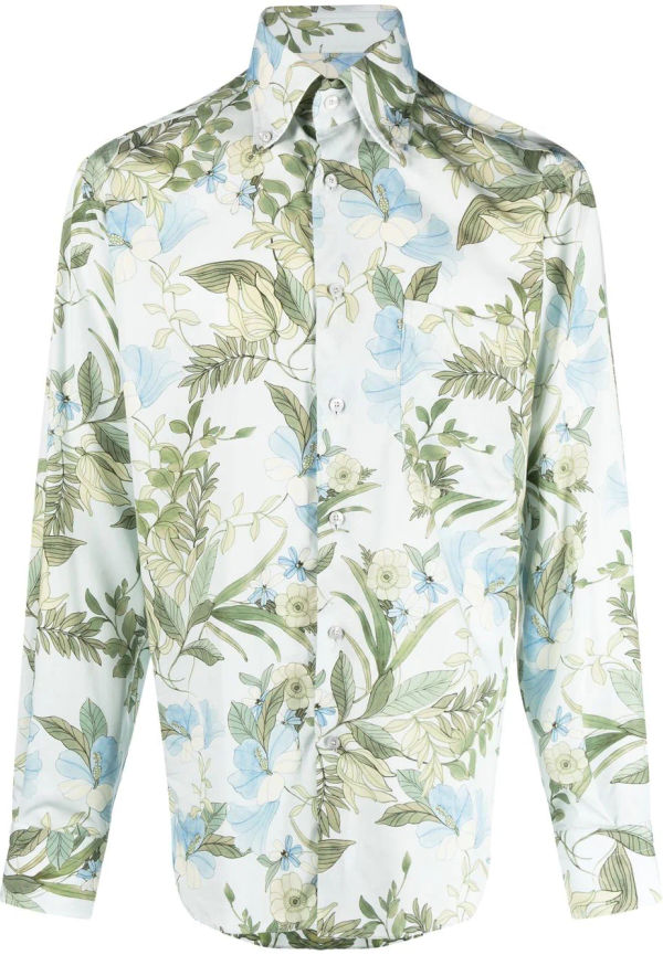 Blommiga skjortor med långa ärmar med tryck herr (2025) • Just nu: Upp ...